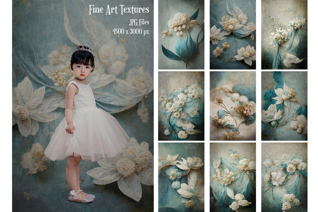 Fine Art Textures 15, Photoshop Overlays, Floral Layer, Photo Editing ...