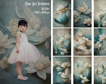Fine Art Textures 2, Photoshop Overlays, Floral Layer, Photo Editing ...