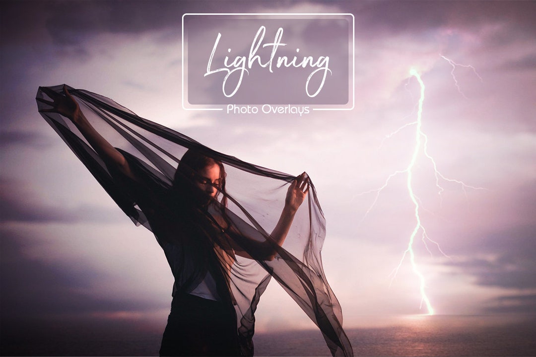 65 Lightning Overlays, PNG, Storm Sky, Cloud Overlays, Photoshop Skies ...