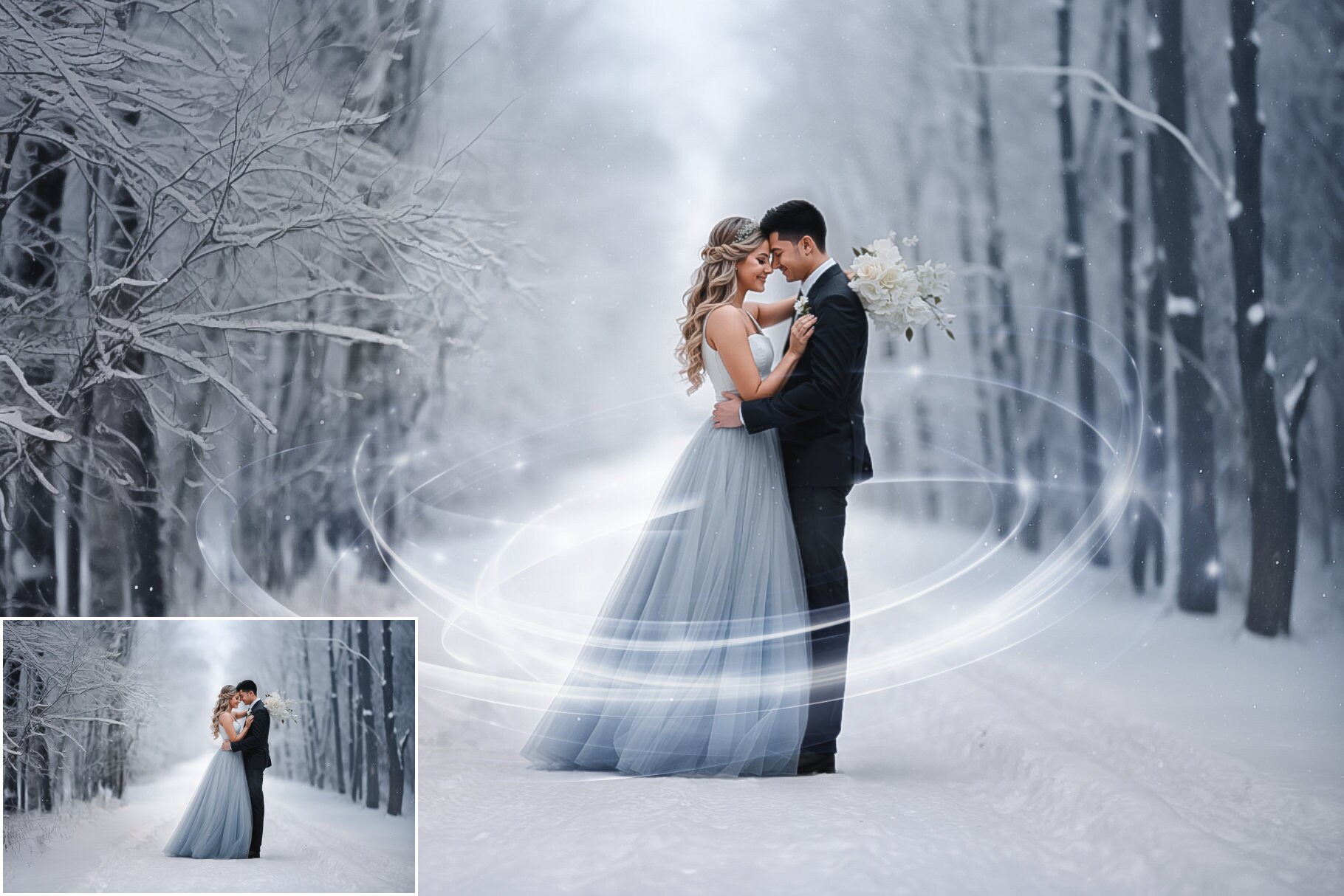 100 Magic Snow Overlays, Snowflakes, Light Spots Overlays, Christmas ...