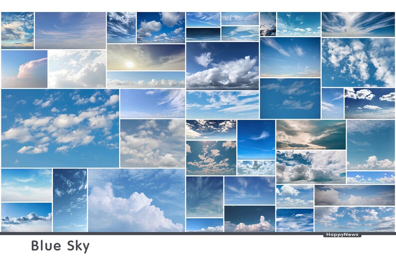 300 Sky Bundle Photo Overlays, Cloud, Overlay Skies, Romantic Sky ...