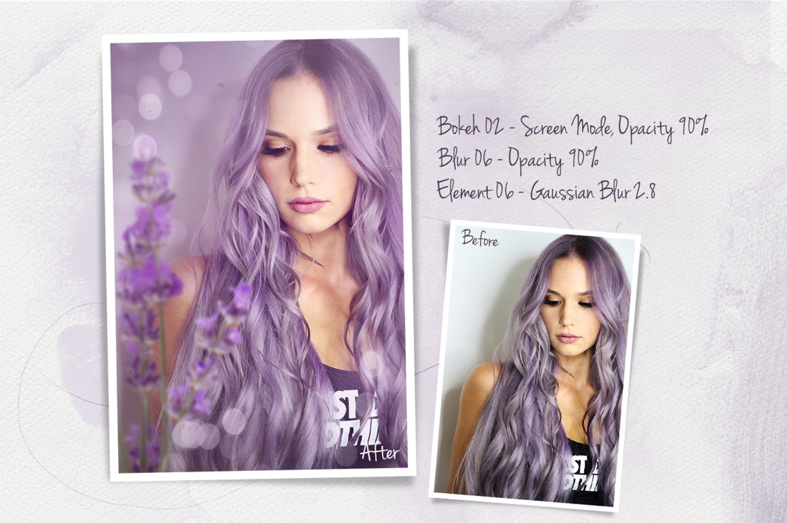 Lavender Overlays 40 PNG Photoshop Overlay Transparent - Etsy