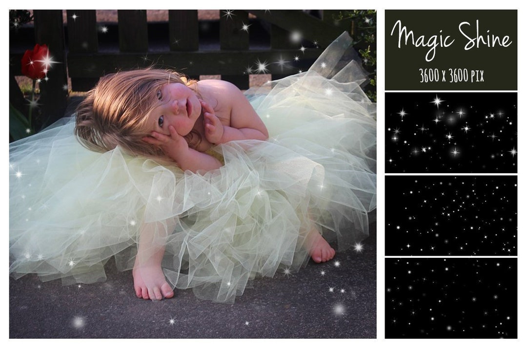 Fairy Magic Shine Overlays, Glitter Effect Photo Overlays, Fairy Dust ...