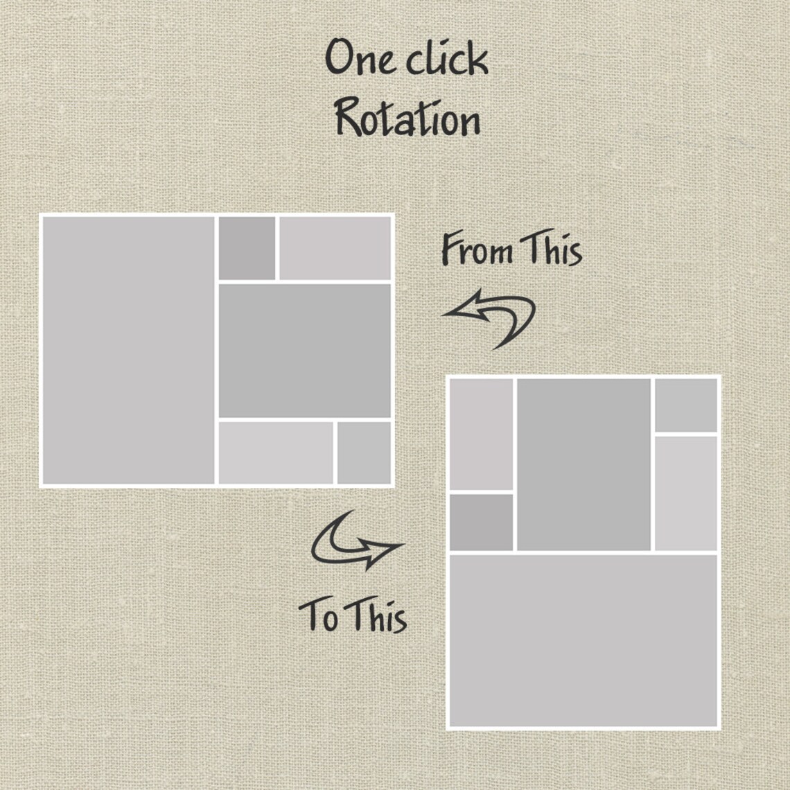 12 Storyboard Templates, 8.5x11, Photo Collage Templates, Layered ...