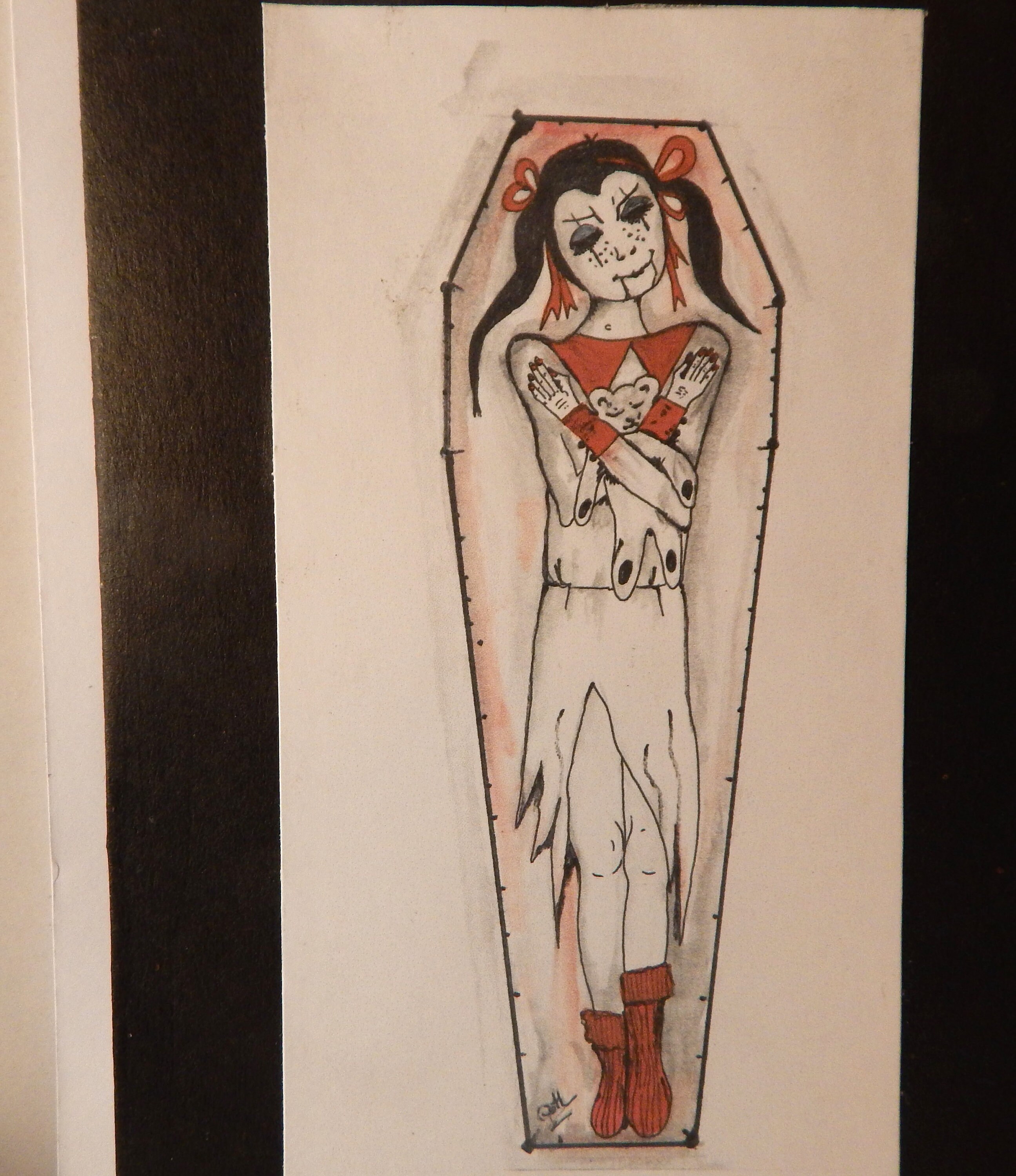 Gothic Horror. Lilly Asleep . Greeting Card - Etsy