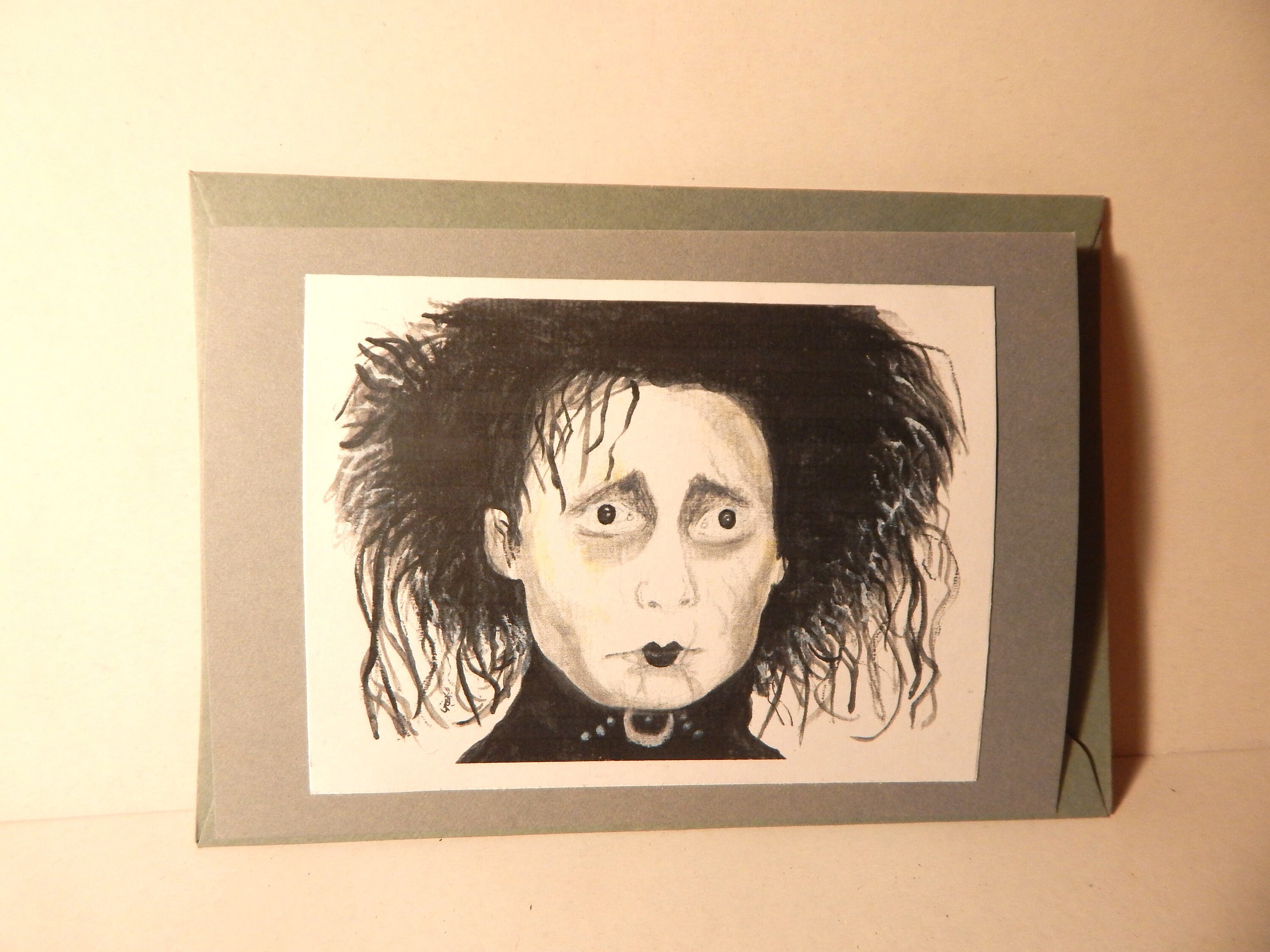 Johnny Depp "edward Scissorhands" Gothic Horror Greeting Card - Etsy