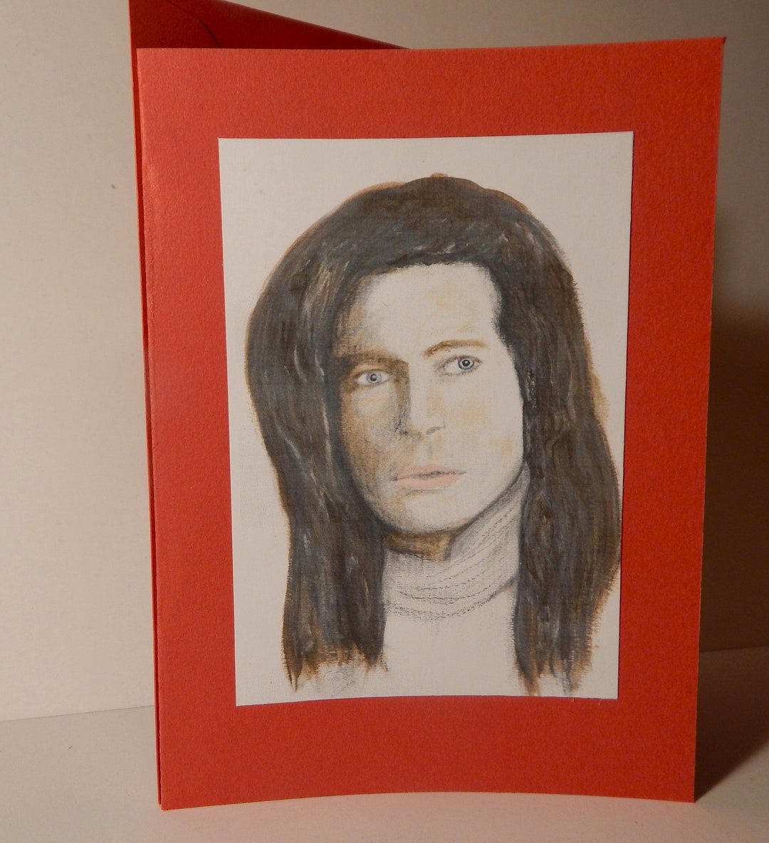 Vampire Gothic Greeting Card . Brad Pitt "louis" - Etsy