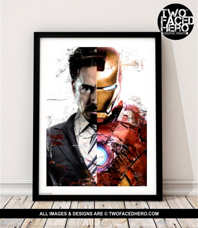 printable superhero art for nursery digital superhero poster Ironman ...
