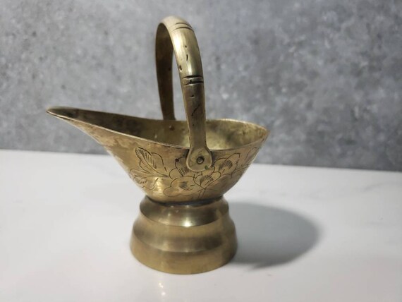 Vintage Brass Mini Coal Bucket - Etsy