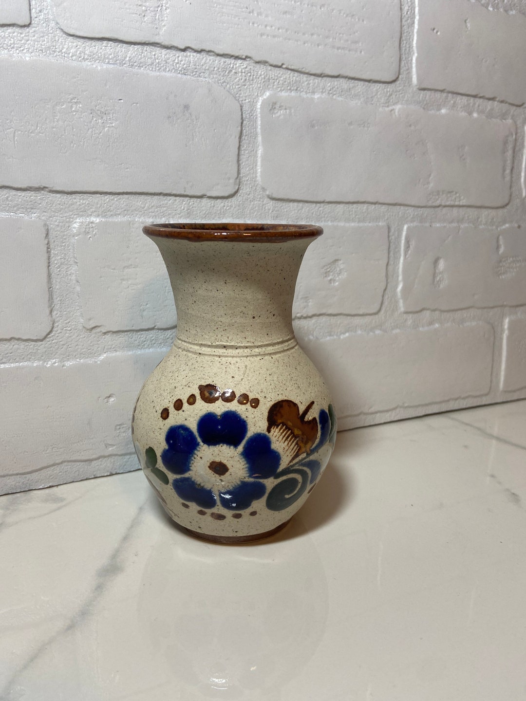 Small Mexican Pottery Vase - Etsy