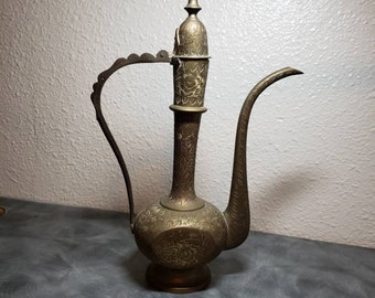 Brass Oil Pitcher | Etsy