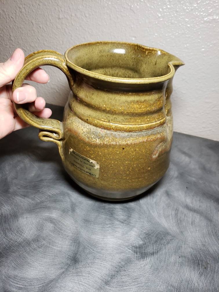 Ceramic Pitcher by Pottery by Rousseau Roswell New Mexico - Etsy