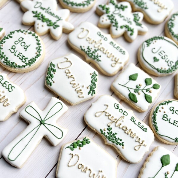Baptism Cookies - Etsy