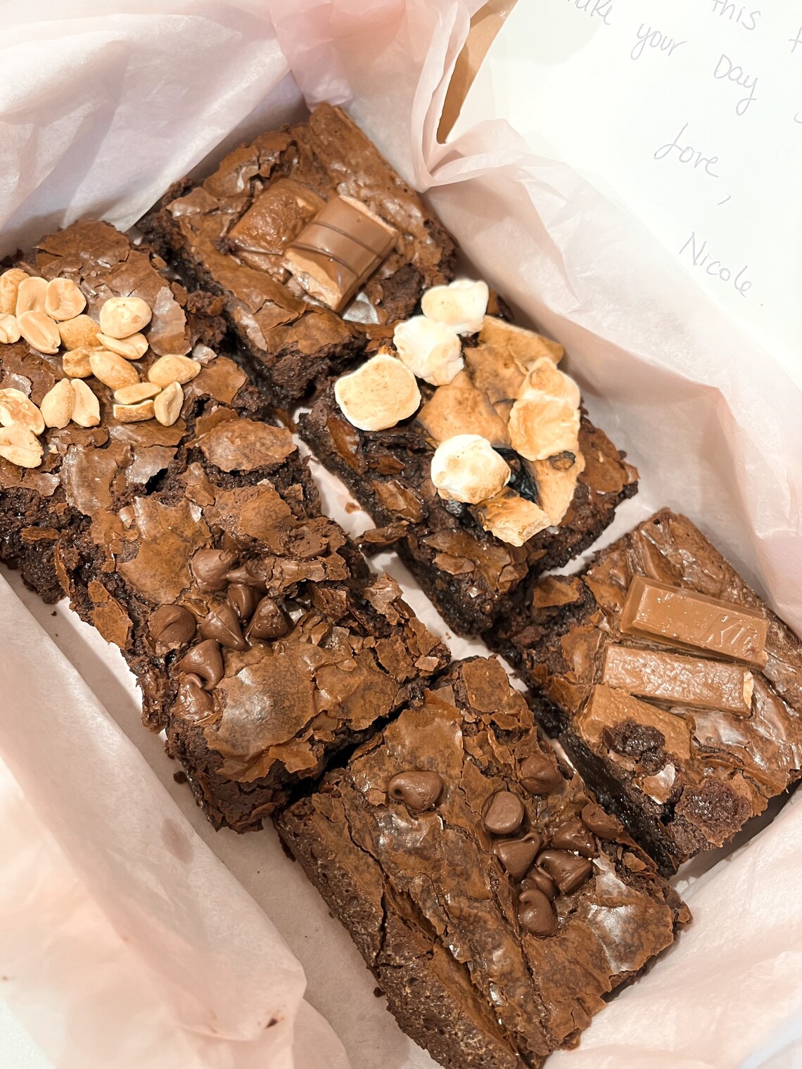 Letterbox Brownie Box/ Fudgey Gooey Brownies/ Gift Care Box - Etsy
