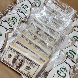 Money Theme Cookies, Bills Cookies - Etsy