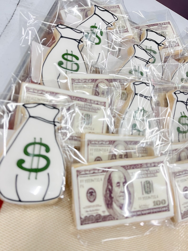 Money Theme Cookies Bills Cookies - Etsy