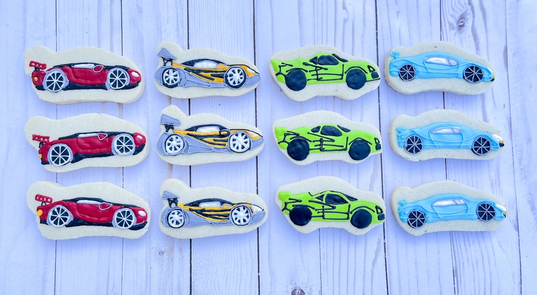 Race Cars Cookies - Etsy