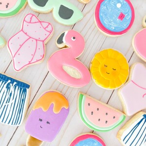 Pool Party Summer Cookies 24 Cookies - Etsy