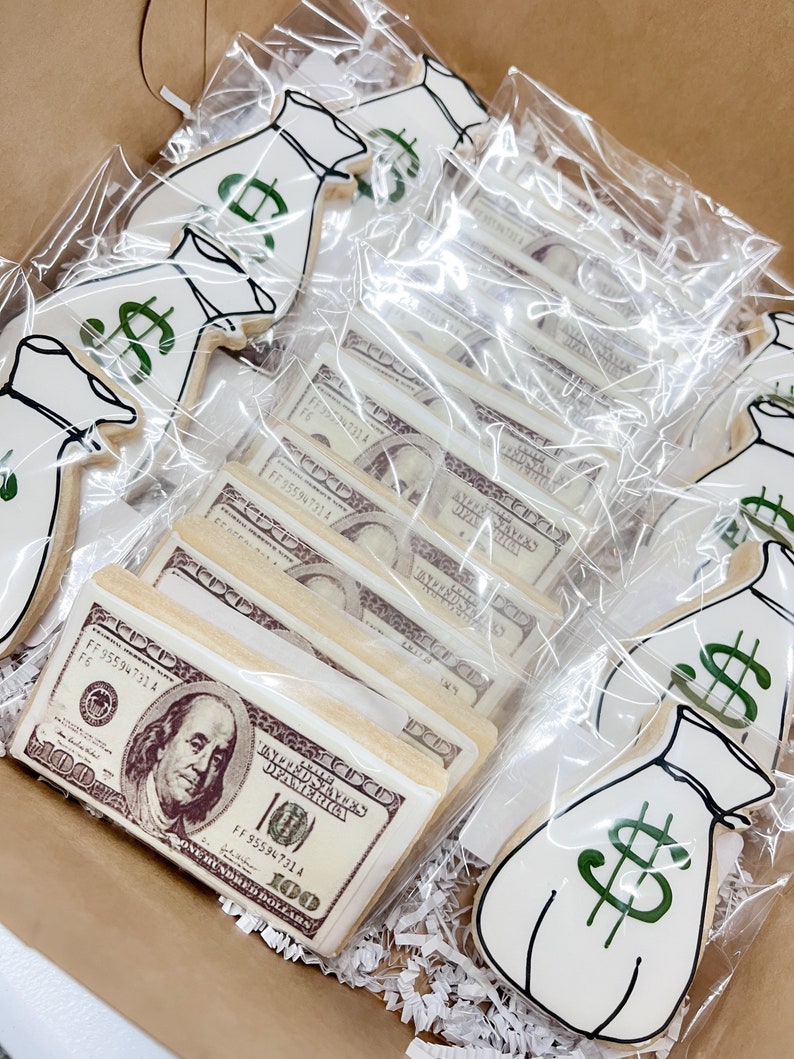 Money Theme Cookies Bills Cookies - Etsy