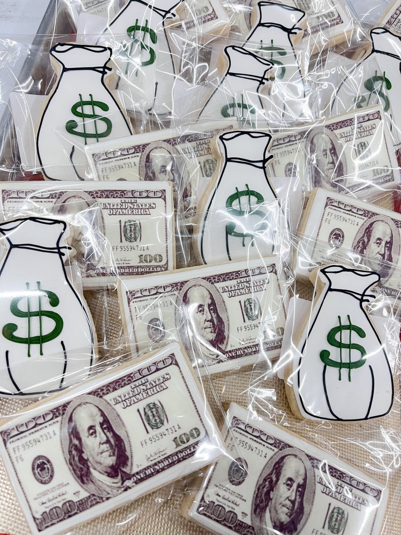 Money Theme Cookies Bills Cookies - Etsy