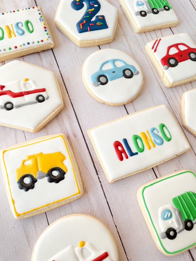 Transportation Theme Cookies / Truck Cookies/ Cars Cookies/ - Etsy