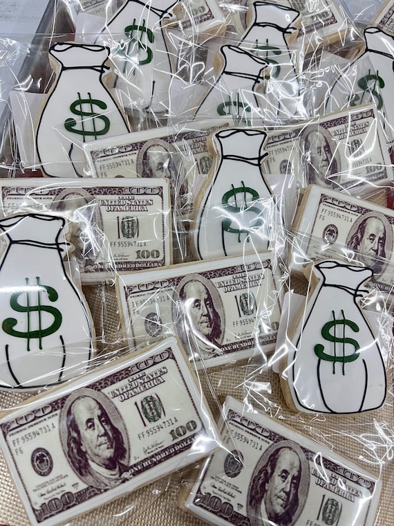 Money Theme Cookies Bills Cookies - Etsy