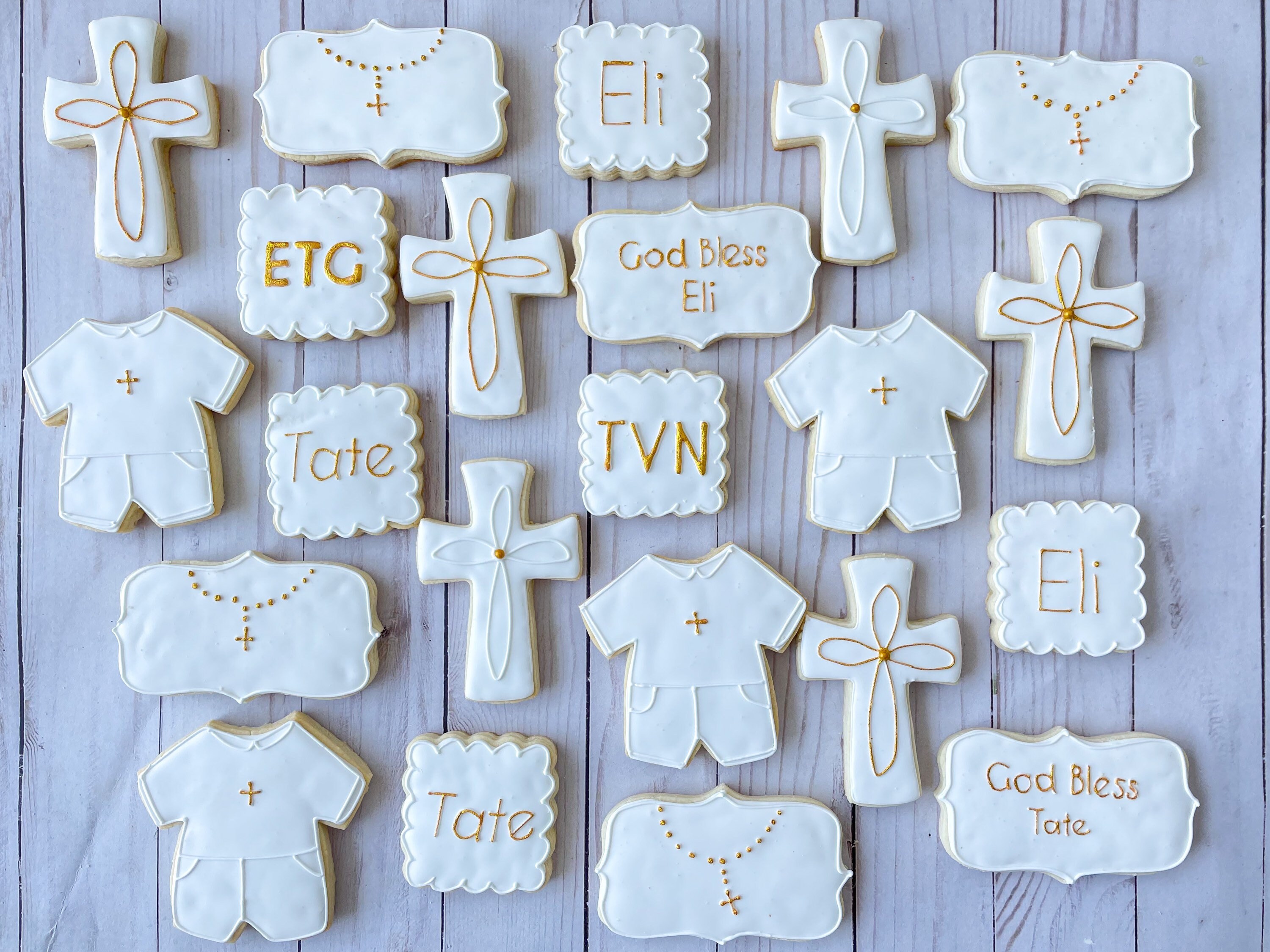 Baptism Cookies / Christening Cookies/ Cross Cookies / Baptism - Etsy