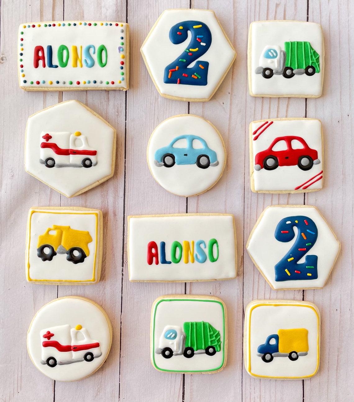 Transportation Theme Cookies / Truck Cookies/ Cars Cookies/ - Etsy