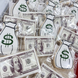 Money Theme Cookies, Bills Cookies - Etsy