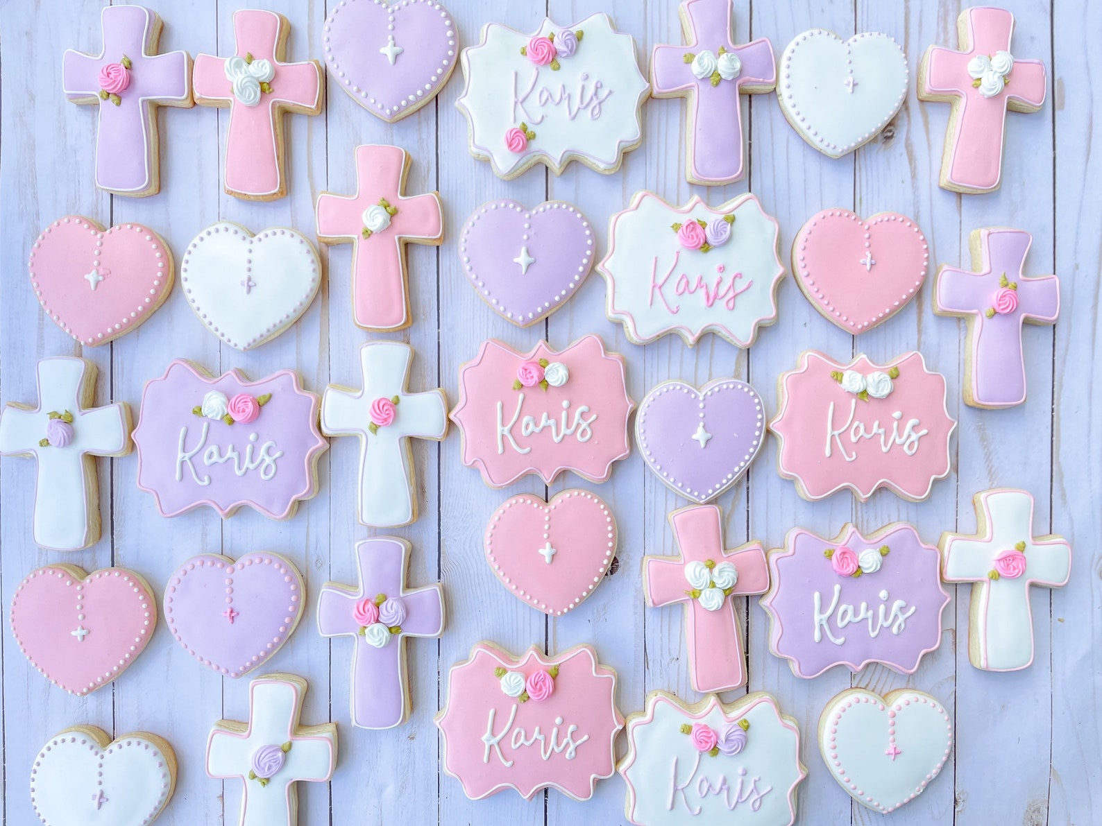 Baptism Cookies / Christening Cookies/ Cross Cookies / Baptism - Etsy
