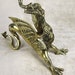 Antique Griffin Dragon Candlestick, Brass Bronze Candle Stick Holder ...