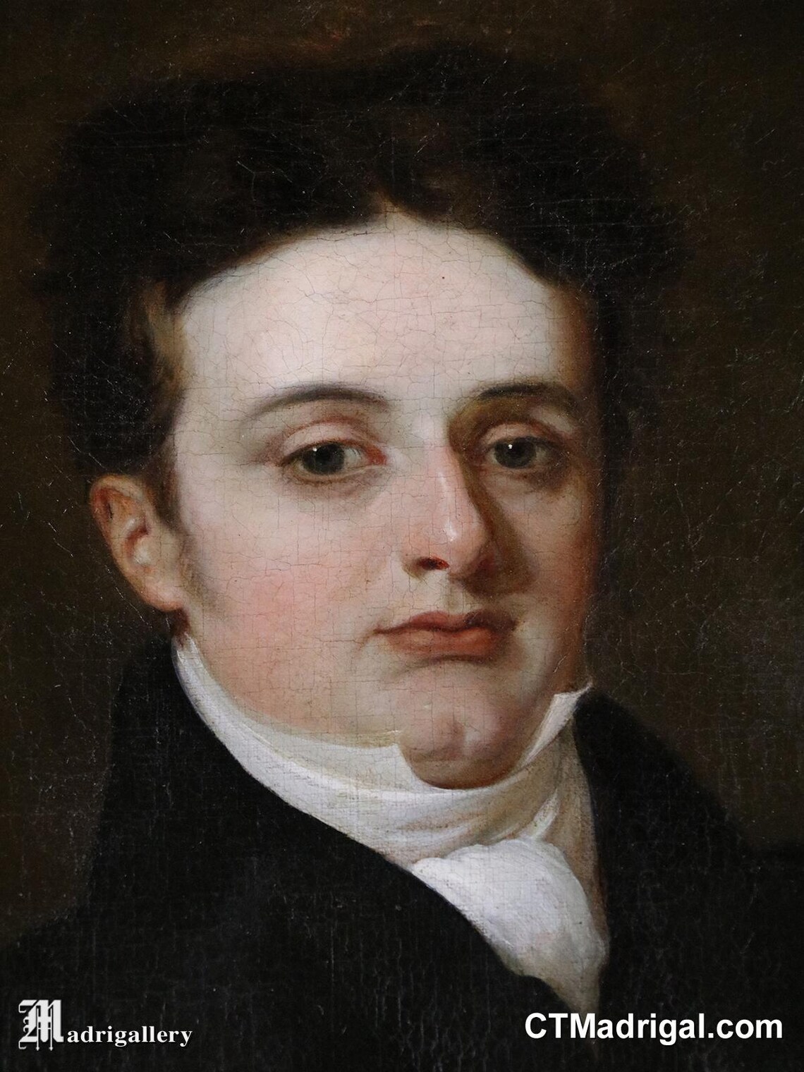Antique Oil Portrait Painting Regency Gentleman Man Aristocrat Georgian ...