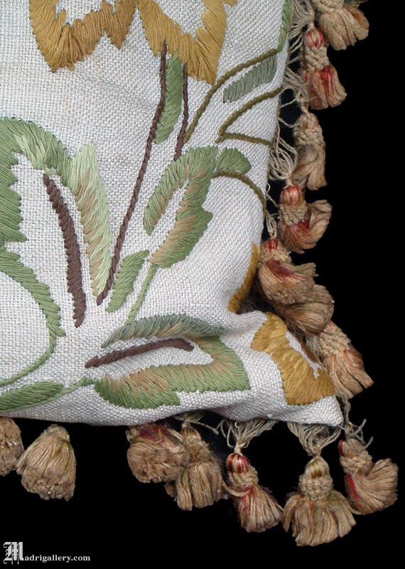 Antique Pillow Pair, 19th Century Gothic Gryphon Griffin Gargoyle ...