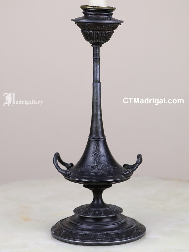 Antique Candlestick, Art Nouveau 1800s Candle Stick Candle Holder, 19th ...