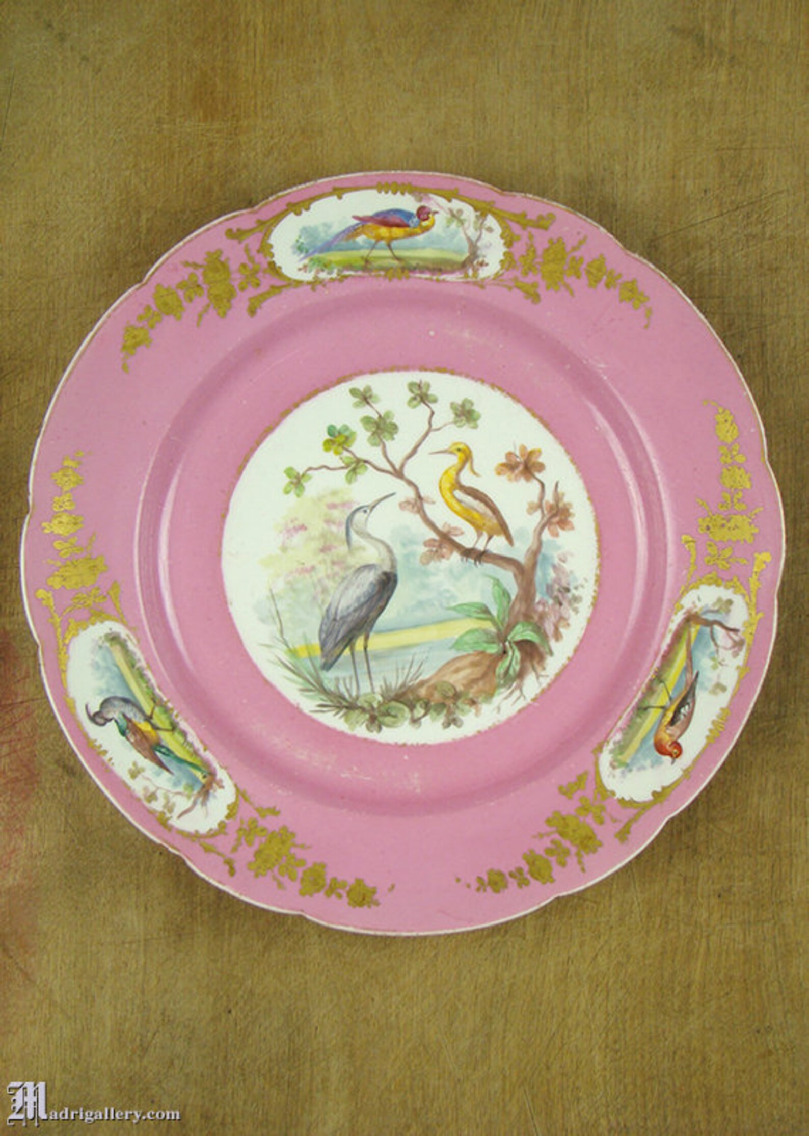 Antique 18th Century 1767 Sevres Pink Hand-painted Porcelain Cabinet ...