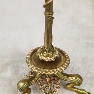 Antique Lizard Candlestick, Victorian Gilt Gilded Bronze Brass ...