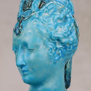 Antique Porcelain Bust of Young Woman, Greek God Goddess, Neoclassical ...