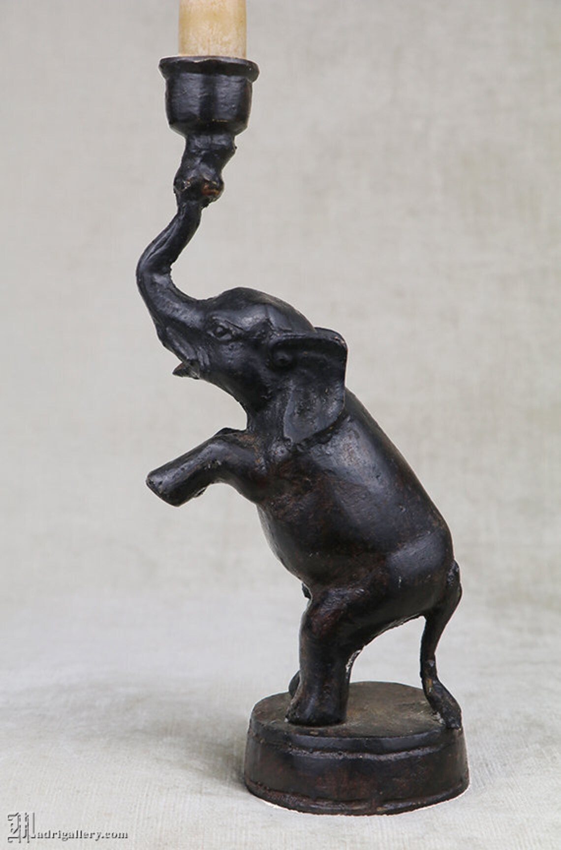 Elephant Candlestick, Figural Animal Candle Stick Holder, Tall ...