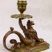 Antique Griffin Candlestick, Gilt Brass Bronze Chamberstick Candle ...