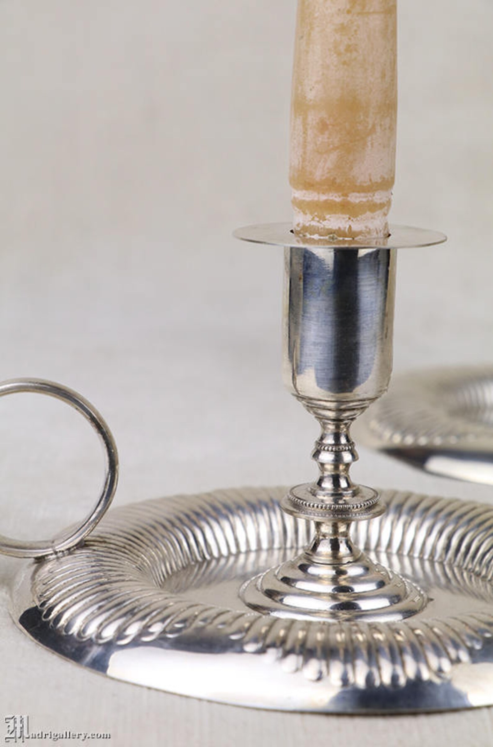 Antique Sterling Silver Chambersticks Pair, Candlestick Candle Holder ...