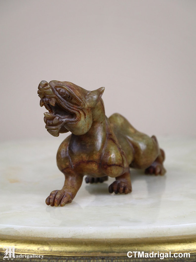 Old mythological beast carved stone sculpture figurine statue | Etsy