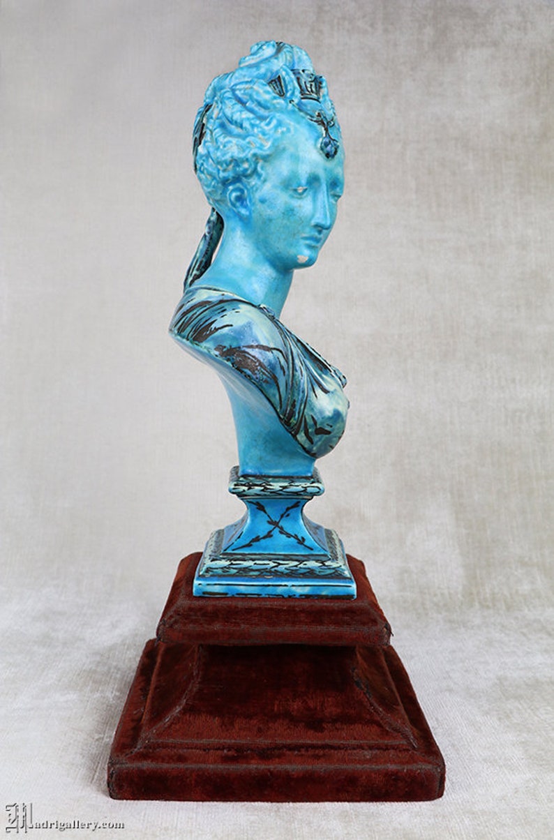 Antique Porcelain Bust of Young Woman, Greek God Goddess, Neoclassical ...