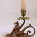 Antique Griffin Candlestick, Gilt Brass Bronze Chamberstick Candle ...
