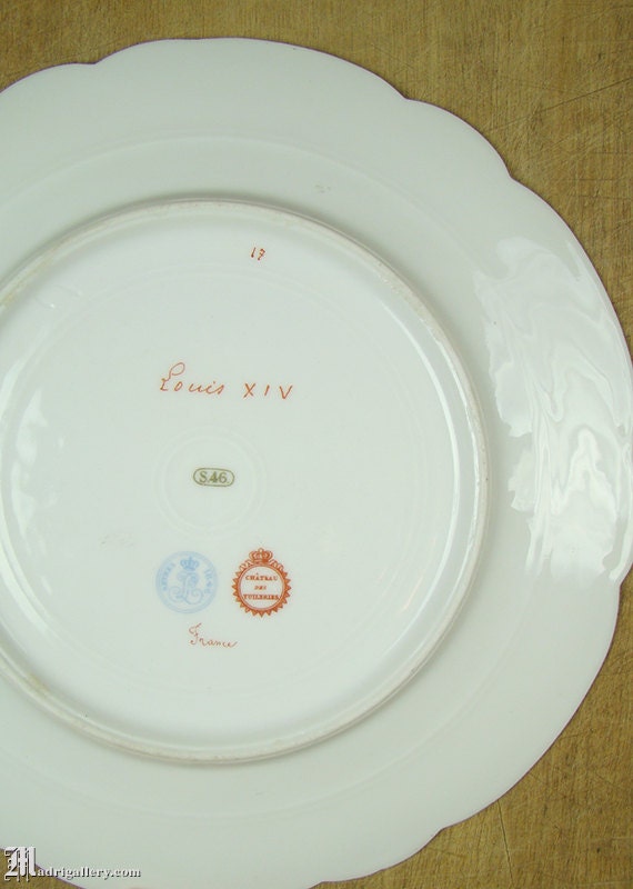 Antique Sevres Plate, 1846 French Hand-painted Porcelain Portrait ...