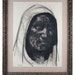 Monumental Portrait Drawing, Shrouded Character W/ Haunting Gaze ...