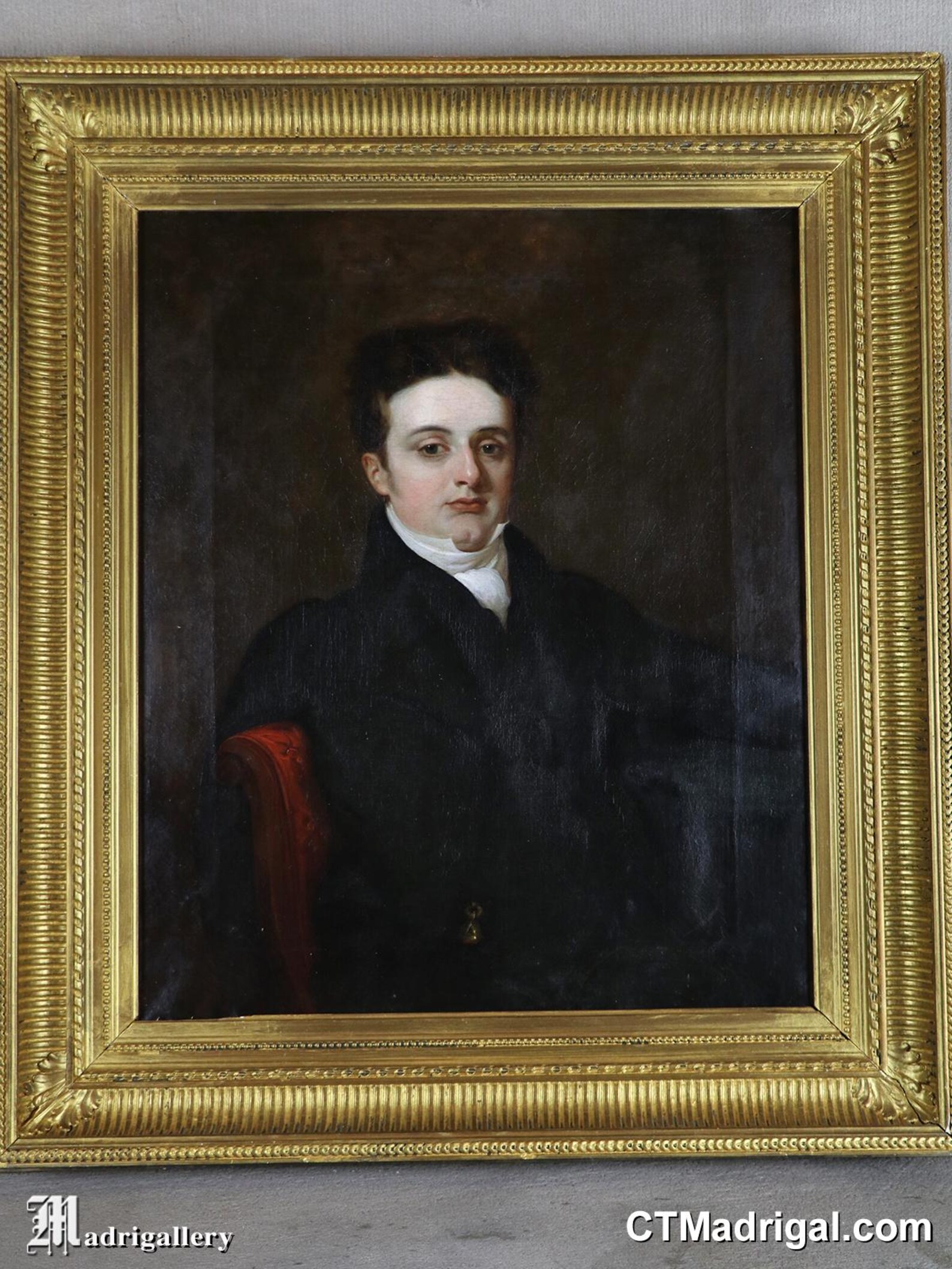 Antique Oil Portrait Painting Regency Gentleman Man Aristocrat Georgian ...