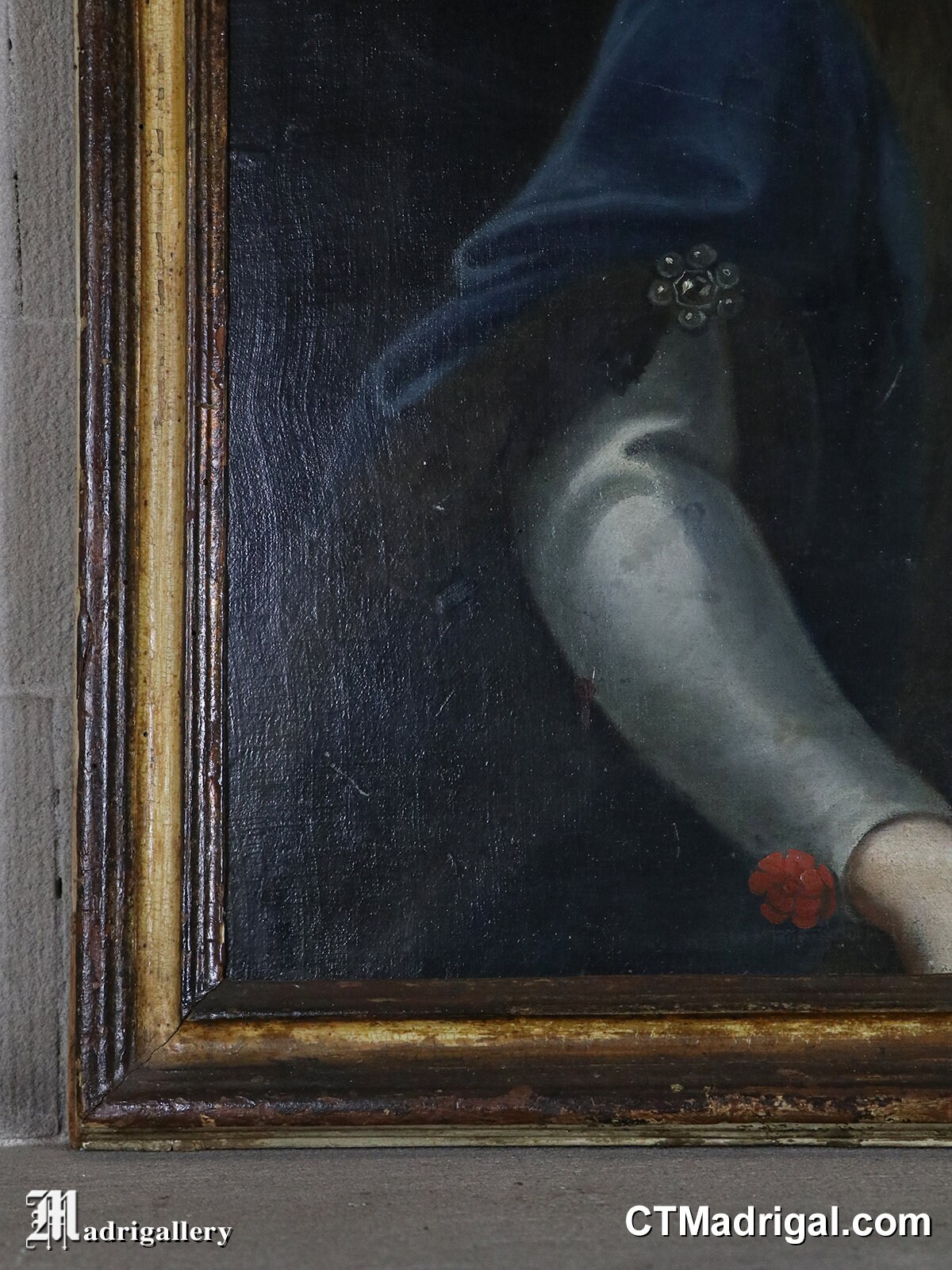 Large Antique Georgian Regency Oil Portrait Painting on Board Beautiful ...