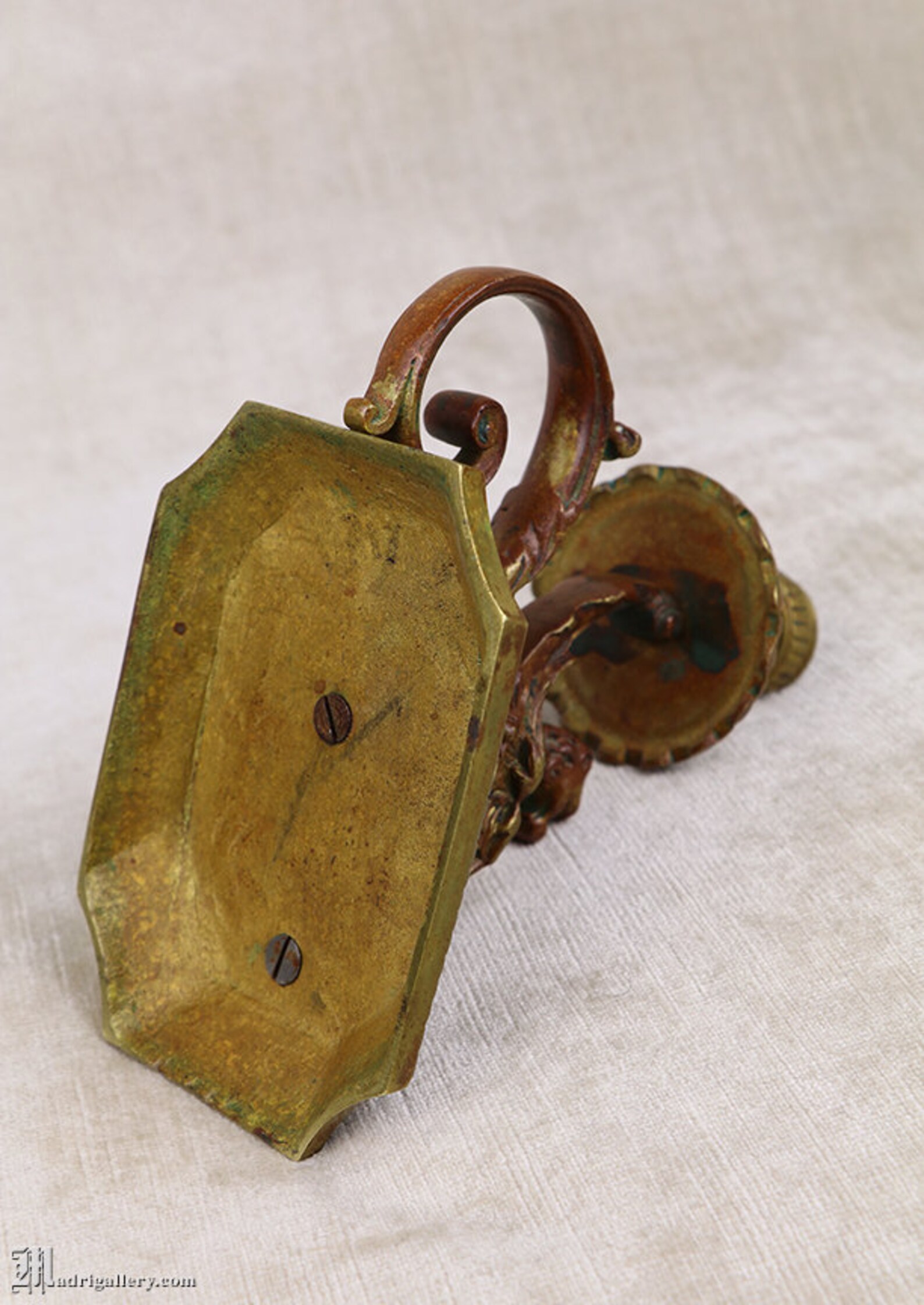 Antique Griffin Candlestick, Gilt Brass Bronze Chamberstick Candle ...