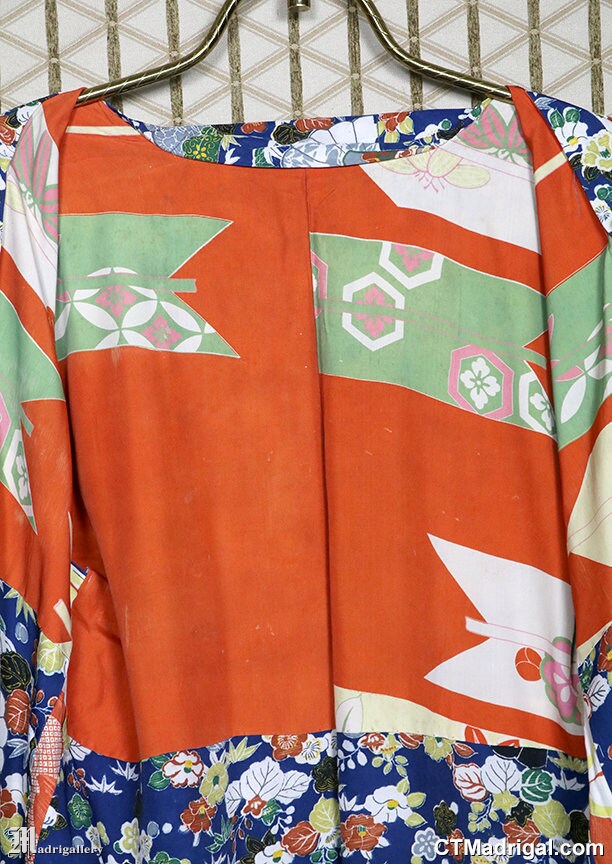 Antique Blue Silk Haori Vintage Kimono Jacket Robe Coat Long - Etsy