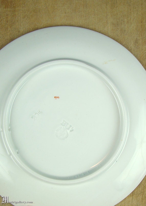 Antique Porcelain Bird Plate, Hand Painted Cabinet Plate, Gilt Gilded ...